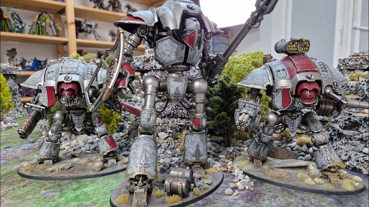 Black Templars vs Imperial Knights, 10th edition Warhammer 40k battle ...