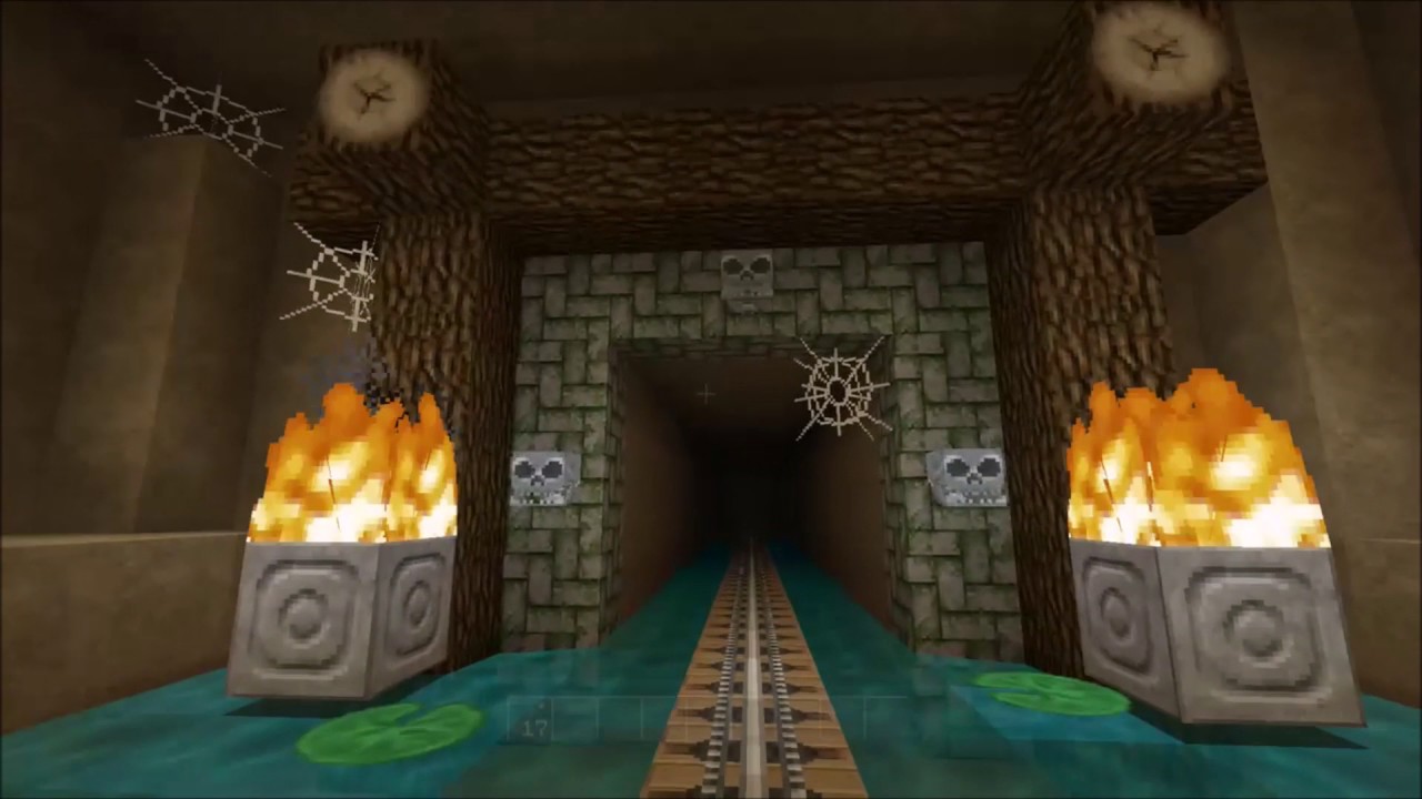 Minecraft Xbox Amazing Indiana Jones Roller Coaster Build showcase ...