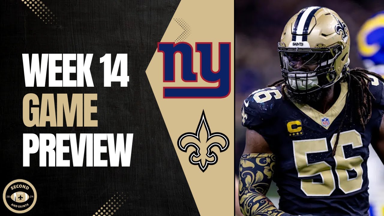 Saints Week 14 Game Preview vs. Giants: What's the Rebound Following ...