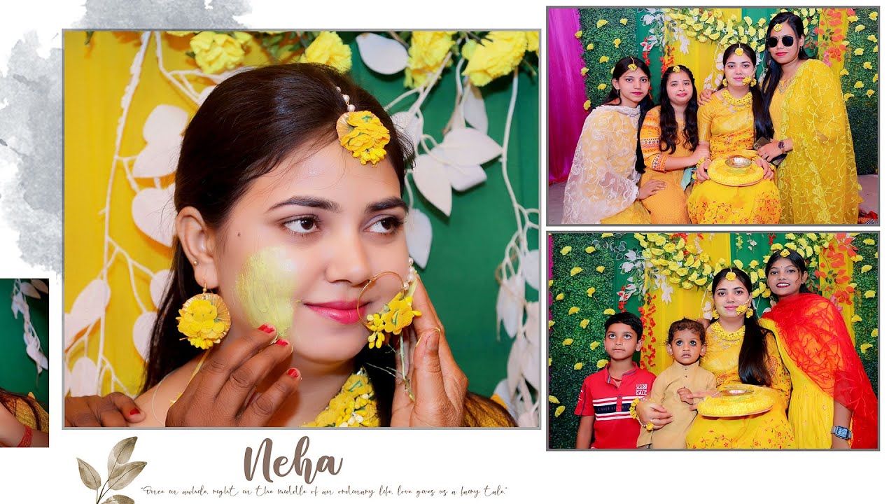 Simple and Best Haldi Ceremony 2024 | Haldi Rasam | Indian wedding ...