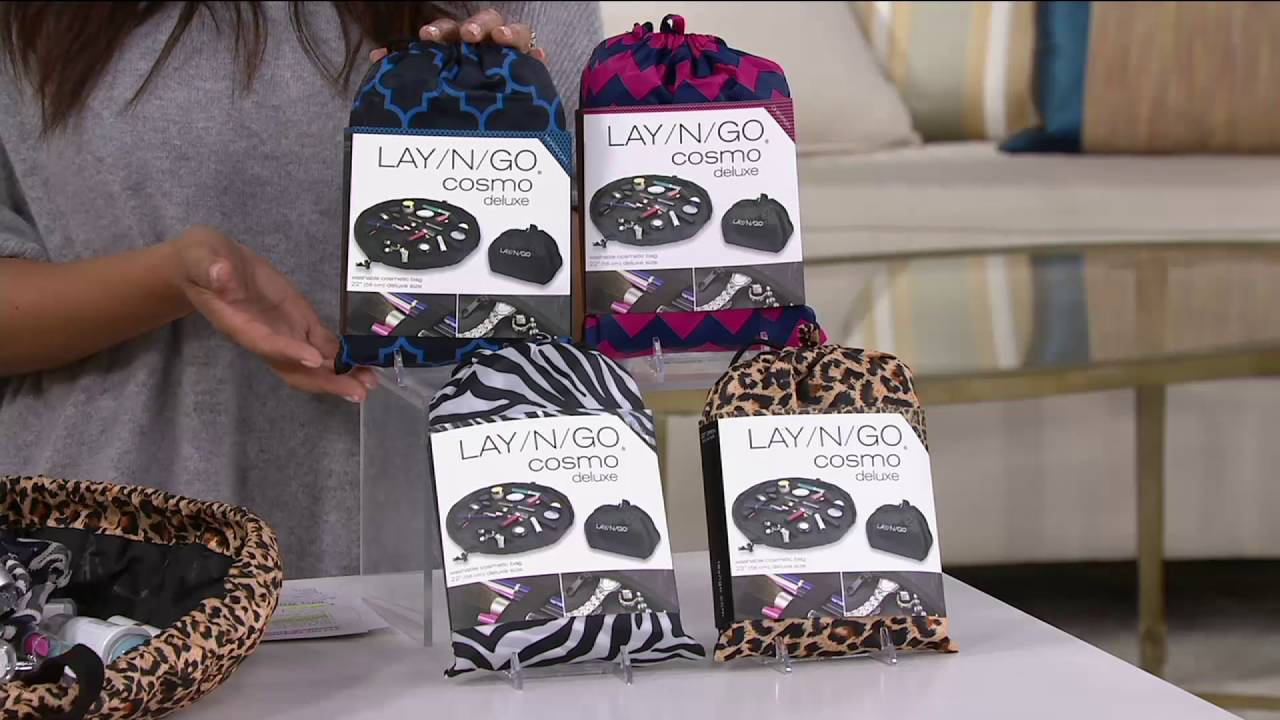 LAY/N/GO 22" Deluxe Cosmetic Storage & Travel Bag on QVC - YouTube