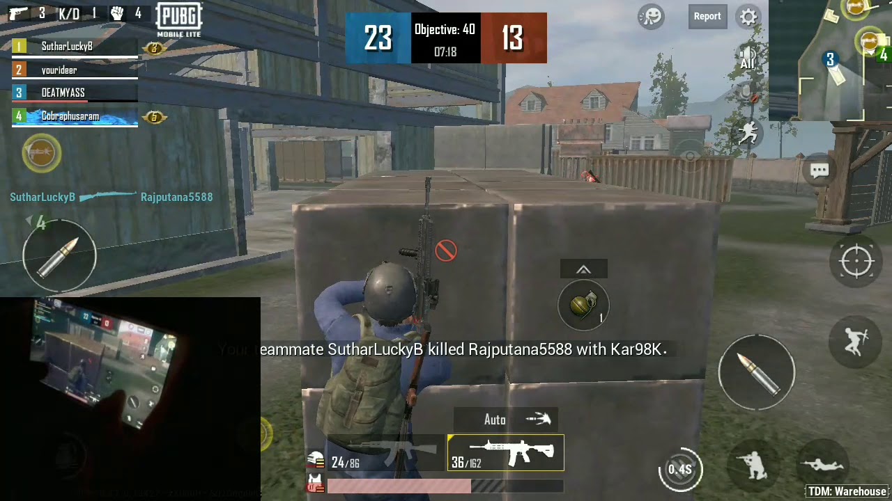 PUBG MOBILE LITE HAND CAM GAMEPLAY || PIYUSH LE-JHAND GAMING #PUBGM # ...