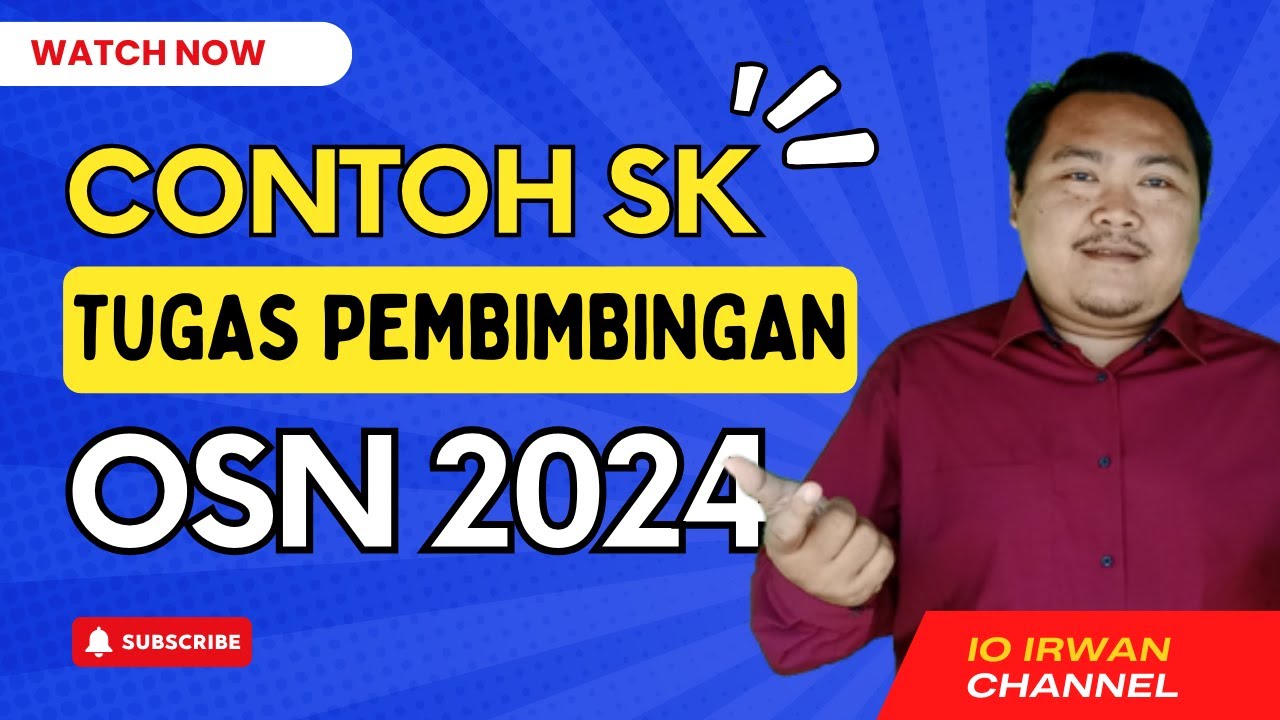 Contoh SK Tugas Pembimbingan OSN 2024 - YouTube