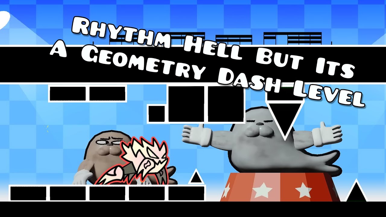 Rhythm Hell But It's A Geometry Dash Level - YouTube