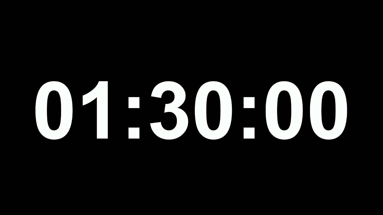 ⏳ Ultimate 90-Minute Timer | Perfect for Focus, Workouts, Study, and ...