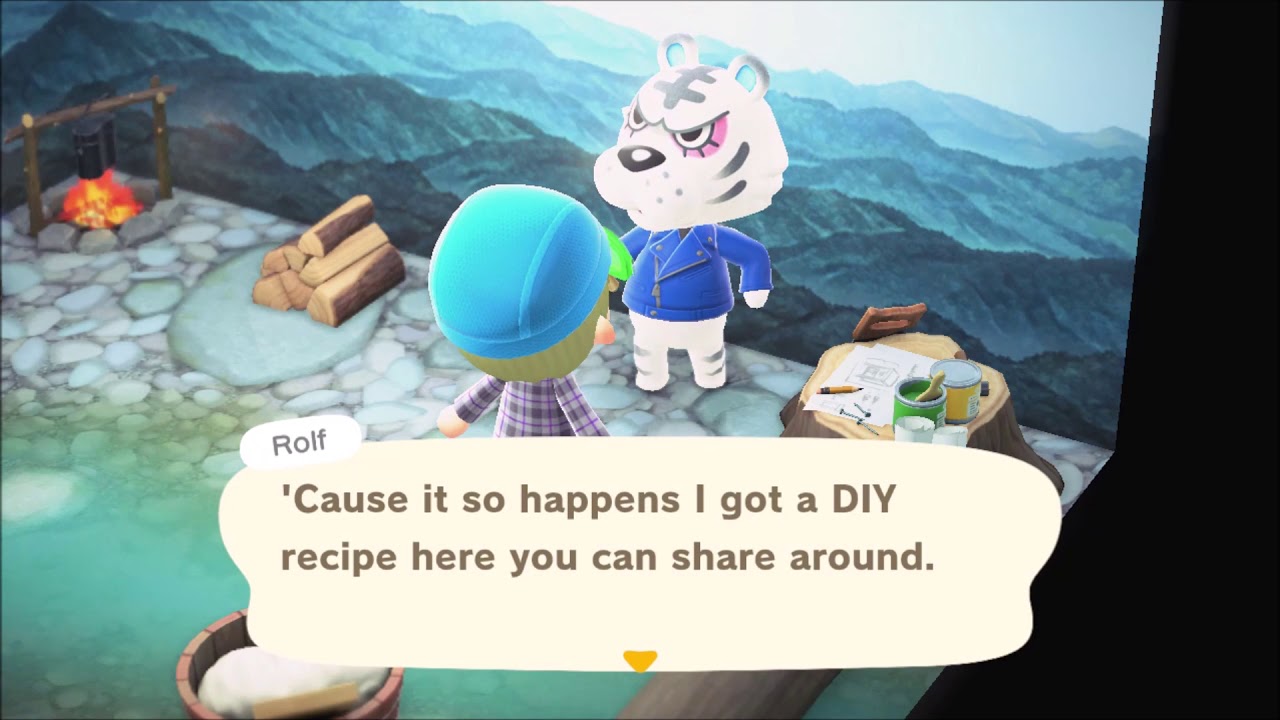 Animal Crossing New Horizons House Tour Rolf Villager - YouTube