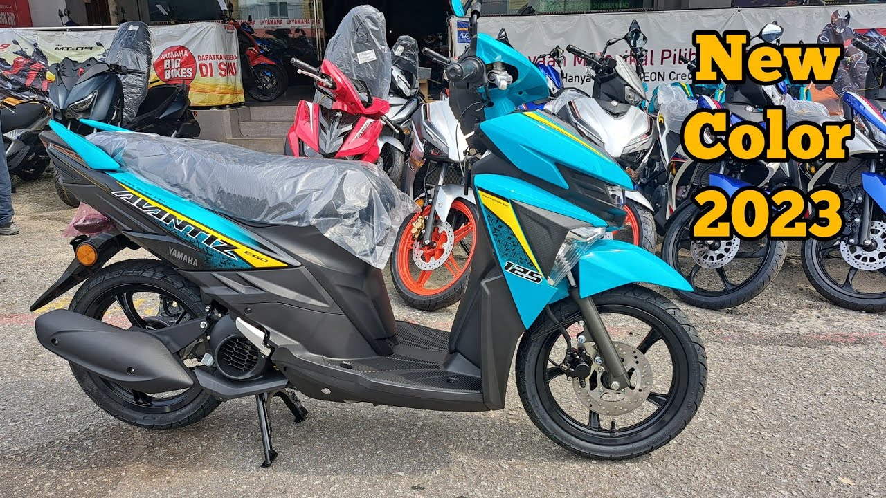 Yamaha Ego Avantiz 125i New Color 2023 !! (Cyan) - YouTube