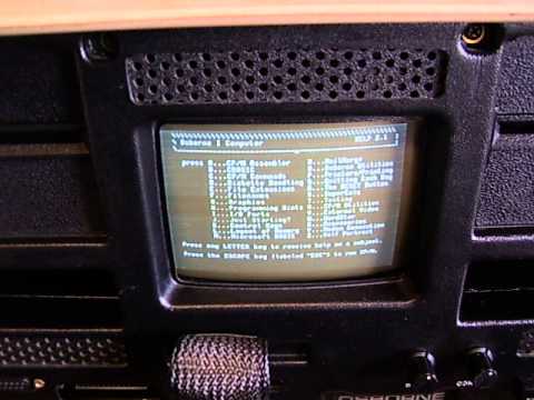 RARE VINTAGE OSBORNE 1 COMPUTER SYSTEM RUNNING CP/M & MBASIC - YouTube