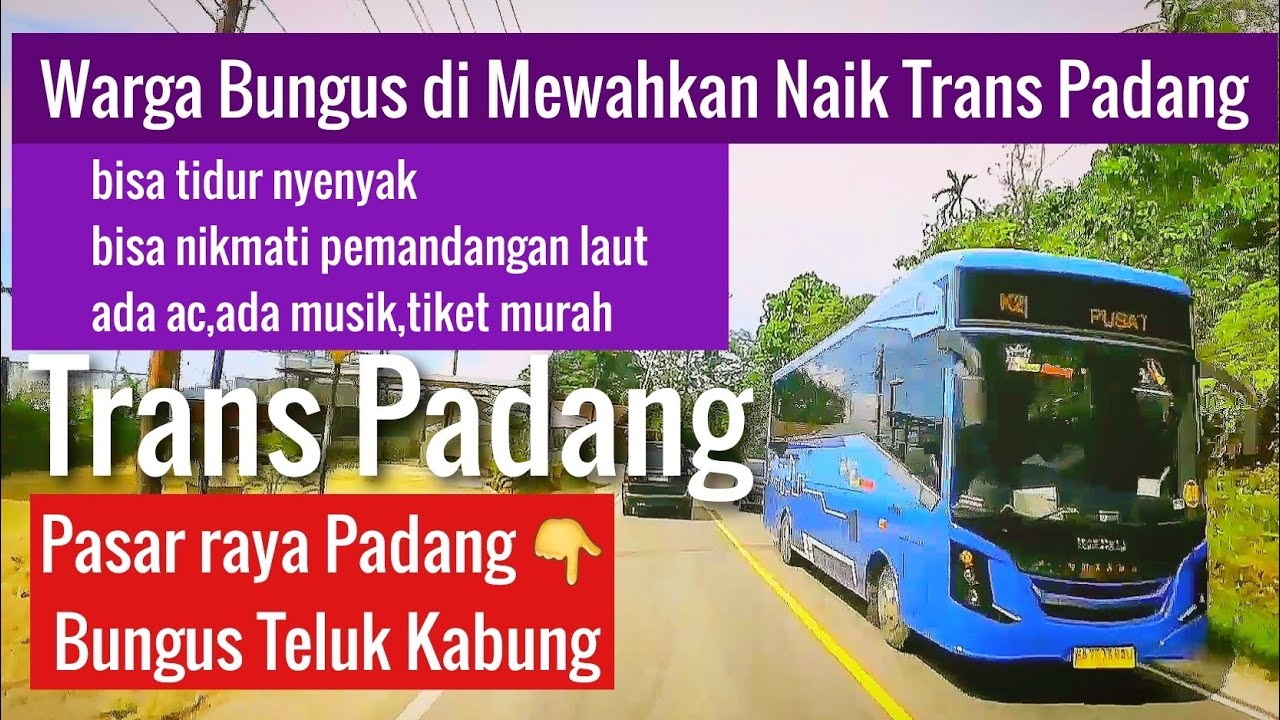 WARGA BUNGUS DI MEWAHKAN naik bus TRANS PADANG,bisa tidur nyenyak,bisa ...
