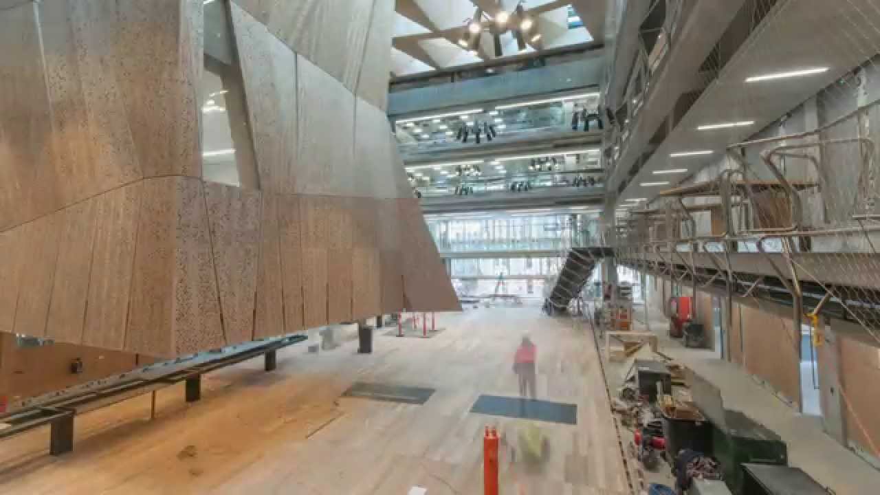 New Building Construction - Atrium - May - July 2014 - YouTube