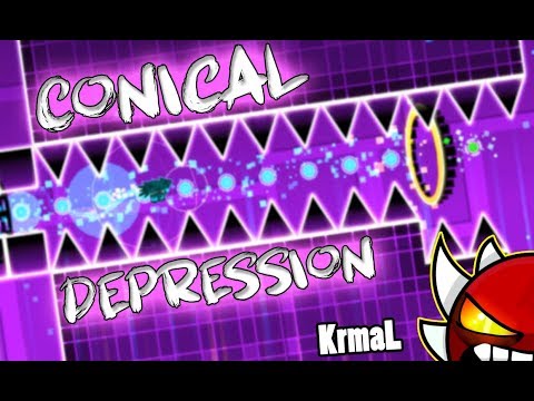 Geometry Dash | Conical Depression 100% (Extreme Demon) - By KrmaL ...