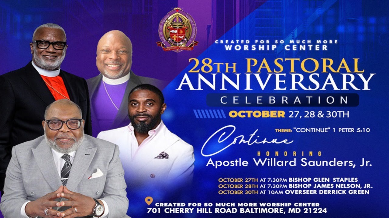 28th Pastoral Anniversary Night 1 w/special guest, Bishop Glen A ...