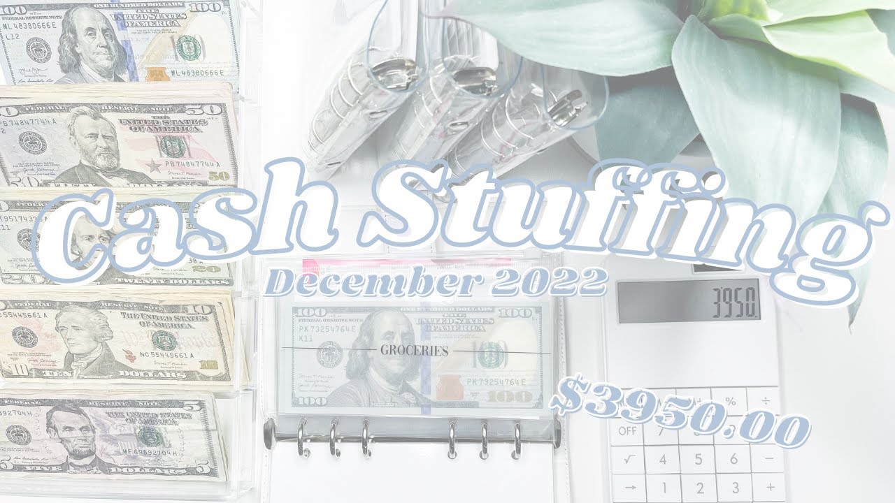 Cash Stuffing | December Cash Budget | $3950 | Cash Envelopes | Sinking ...