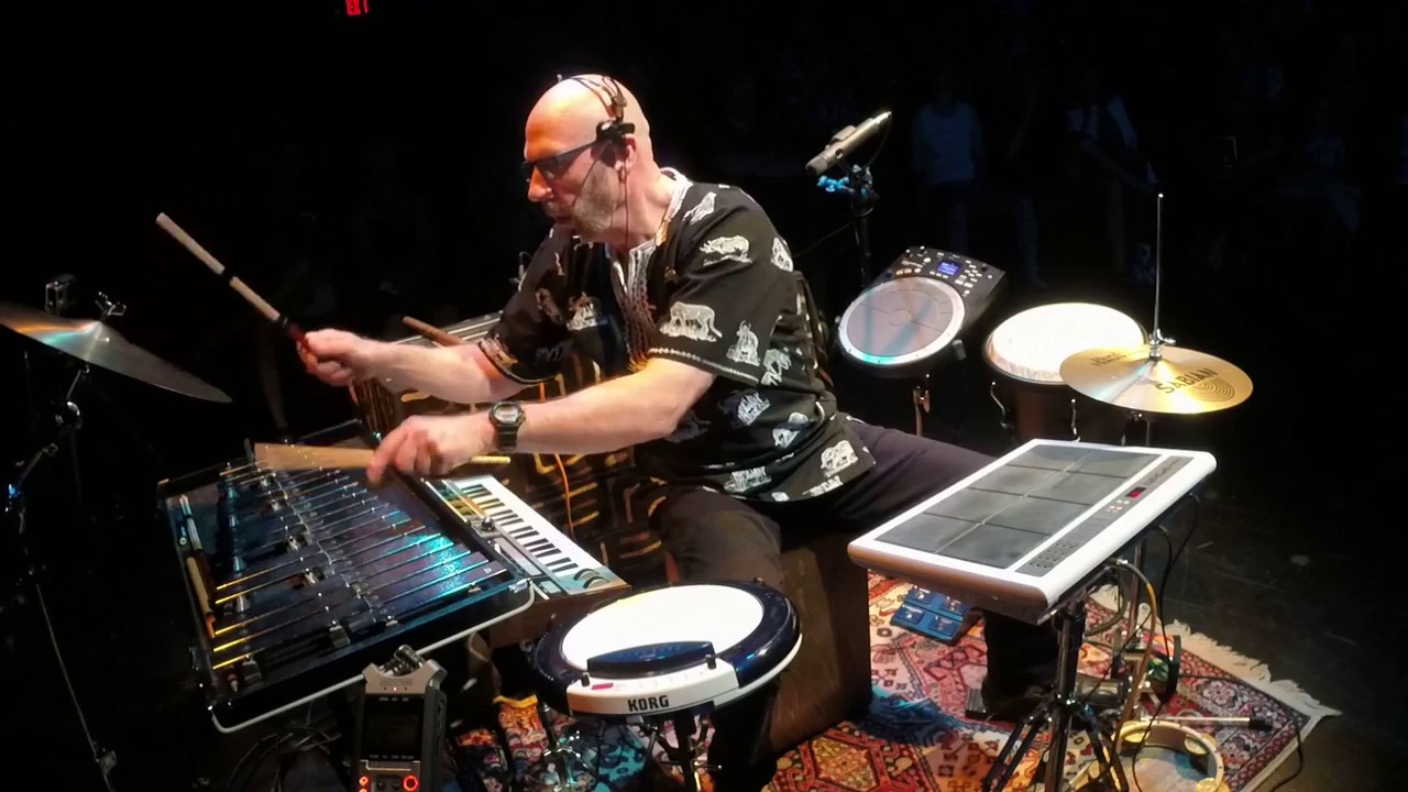 Percussionist Tom Teasley performs live score to, "The Adventures of ...