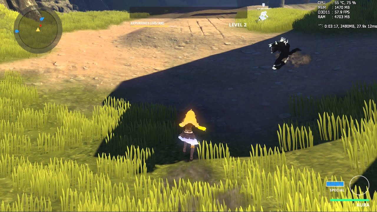 RWBY: Grimm Eclipse gameplay amd Hd 7950 - YouTube