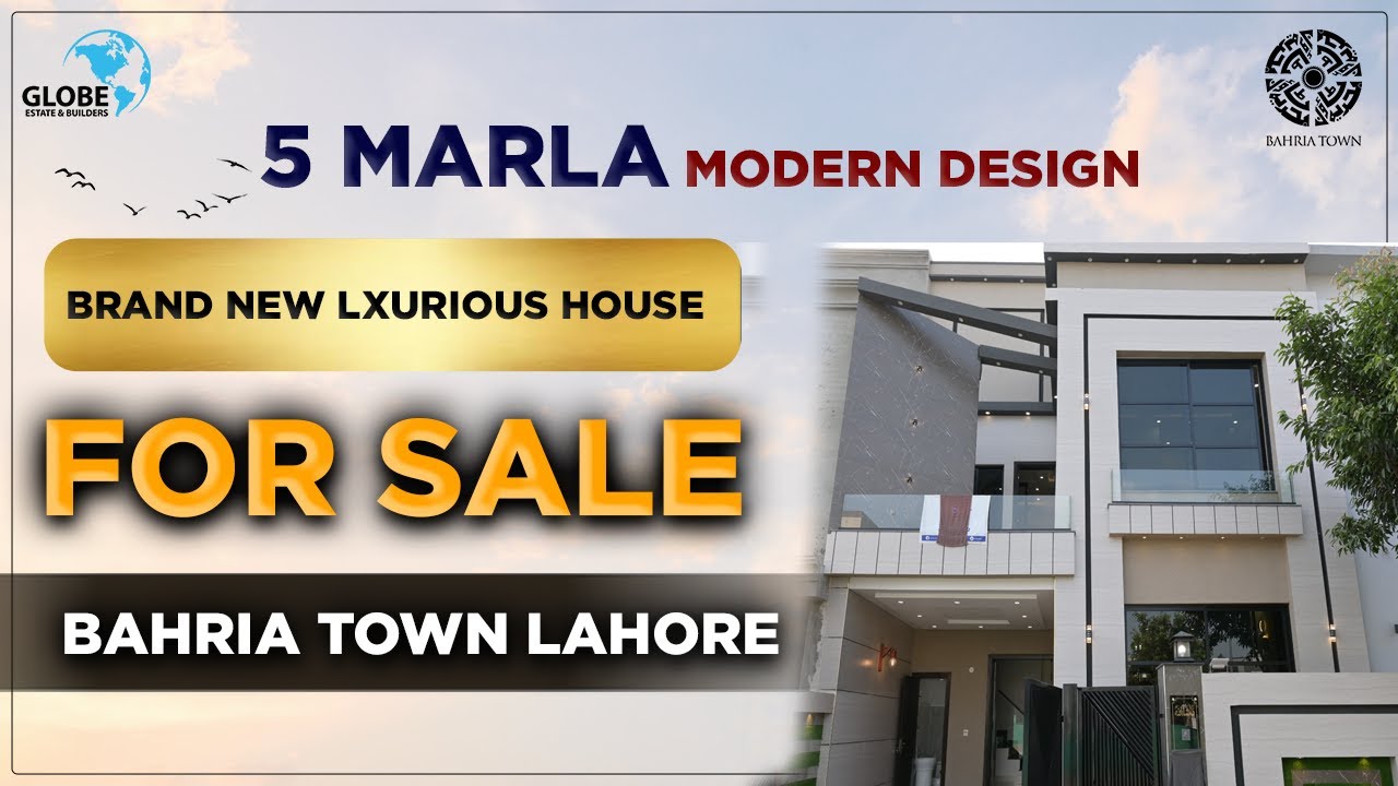 5 Marla Brand New House for Sale in Bahria Town Lahore | Modern design ...