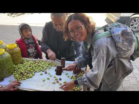 Crush Fresh Olive in Mardin, Turkey! 🇹🇷 #turkey #explore #travel