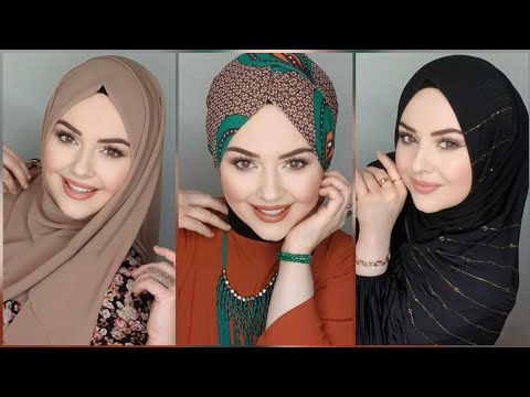 Şal Bağlama Modelleri ve Dolma Bone | YENİ Koleksiyon  55
