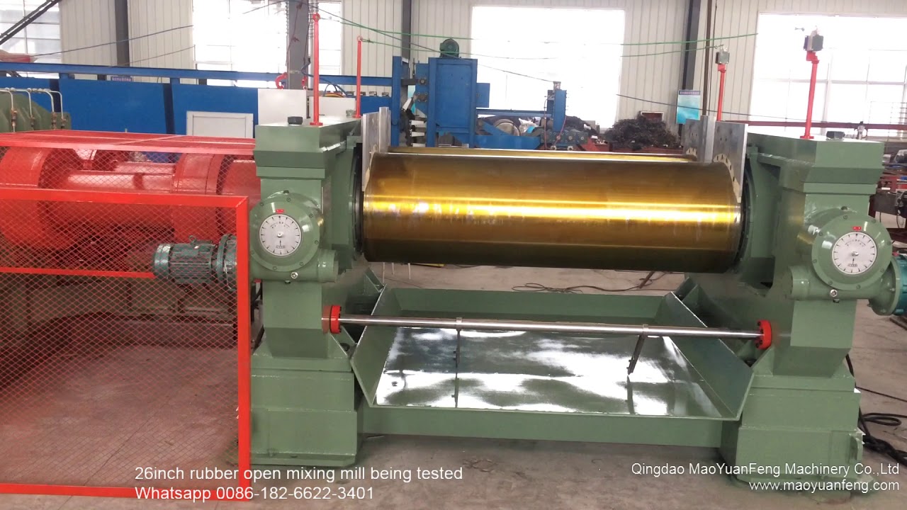 Rubber two roll open mixing mill testing procedure - YouTube