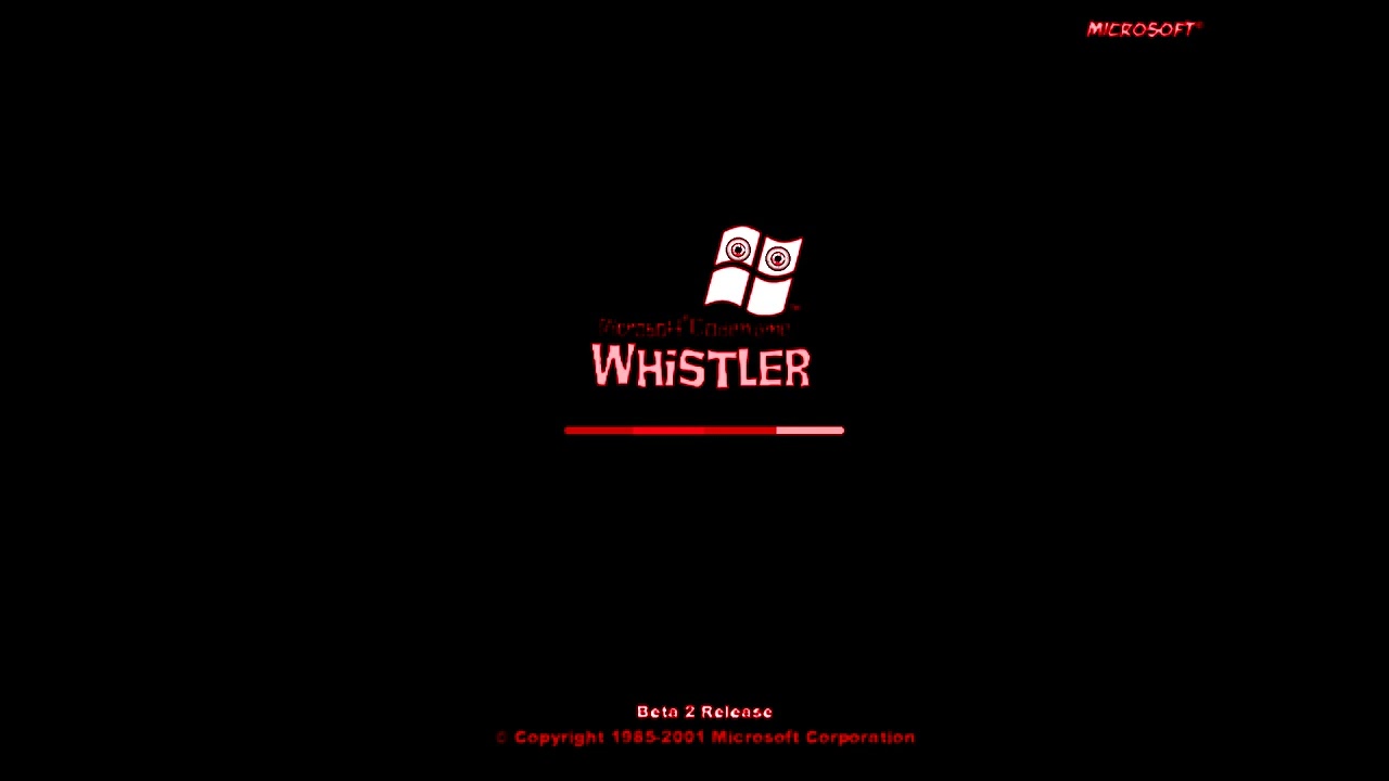 Microsoft Windows Whistler Beta 2 Logo Horror Remake - YouTube