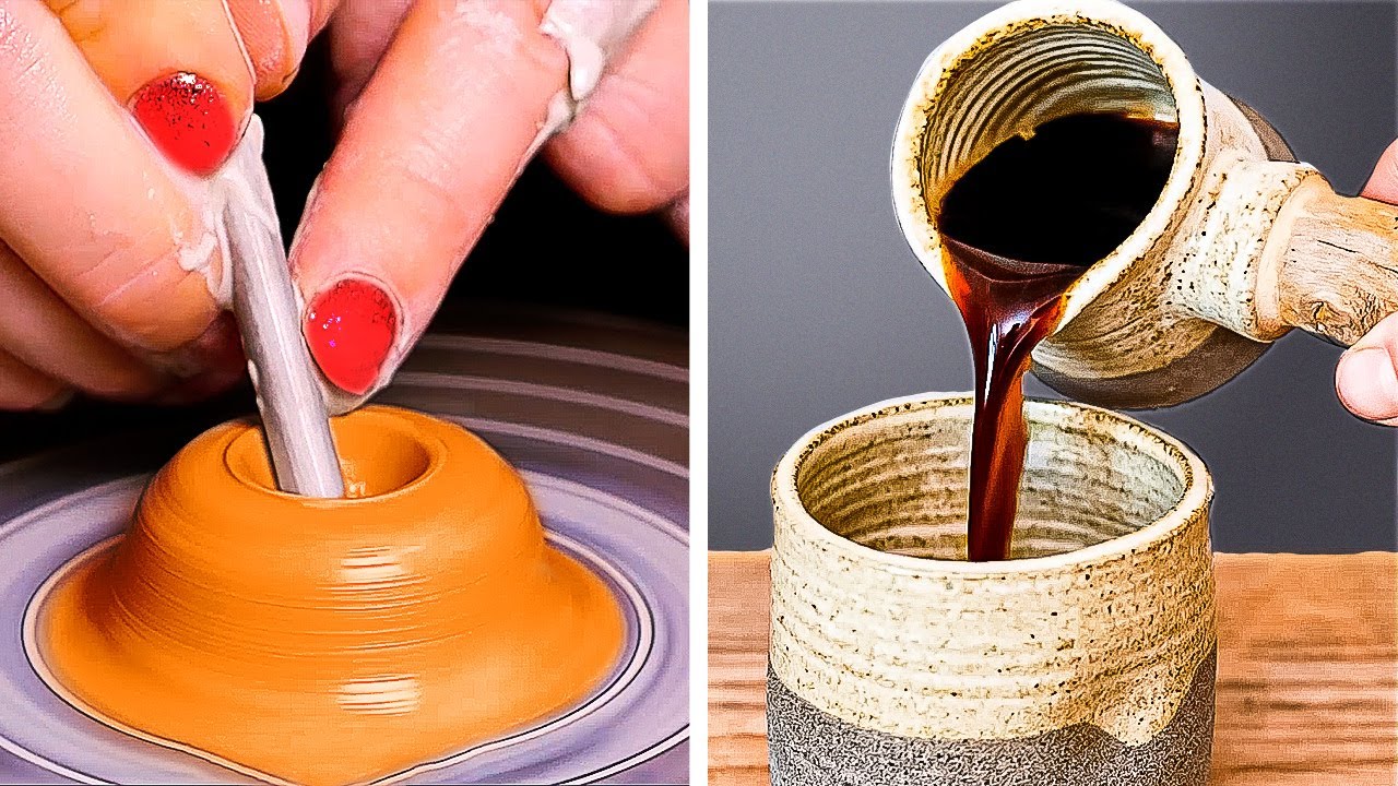 Useful Clay Pottery Hacks || DIY Ceramic Kitchen Utensils - YouTube