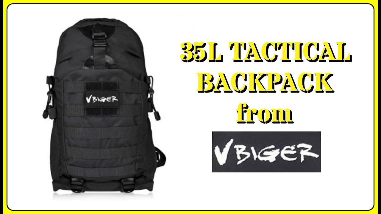 Gear Review: Vbiger 35L Tactical Backpack - YouTube