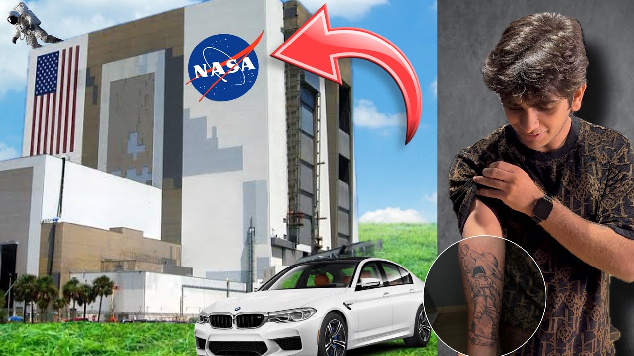 I got a PERMANENT Space Tattoo on NASA’S 65TH ANNIVERSARY! - YouTube