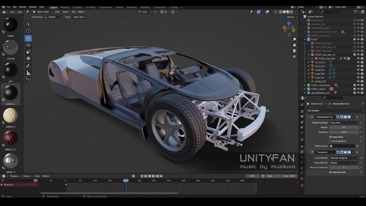 concept car quick modeling - vehicle 007 - part 51 - 4x timelapse - YouTube