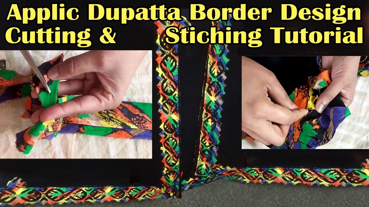 Applic Dupata Border Design | Dupatta Designs | Applic Cutting ...