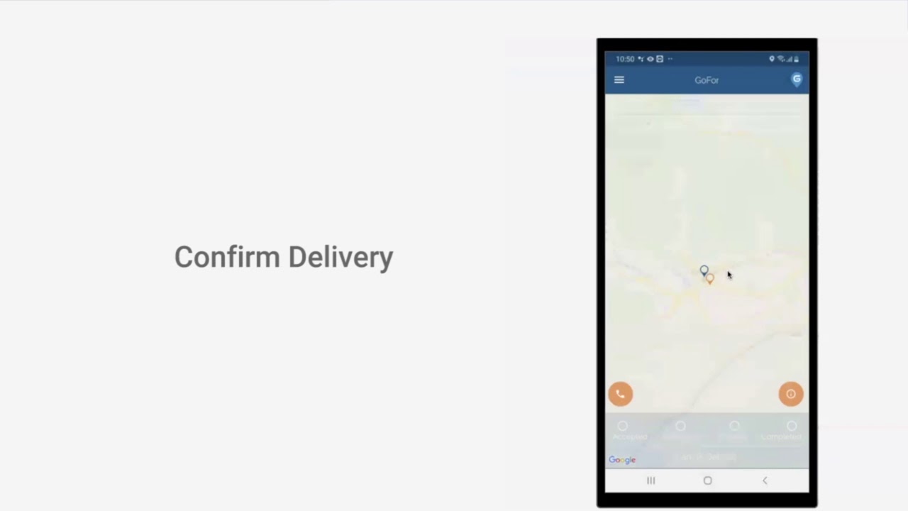 GoFor | Express Delivery On-Demand - Mobile App Demo - YouTube