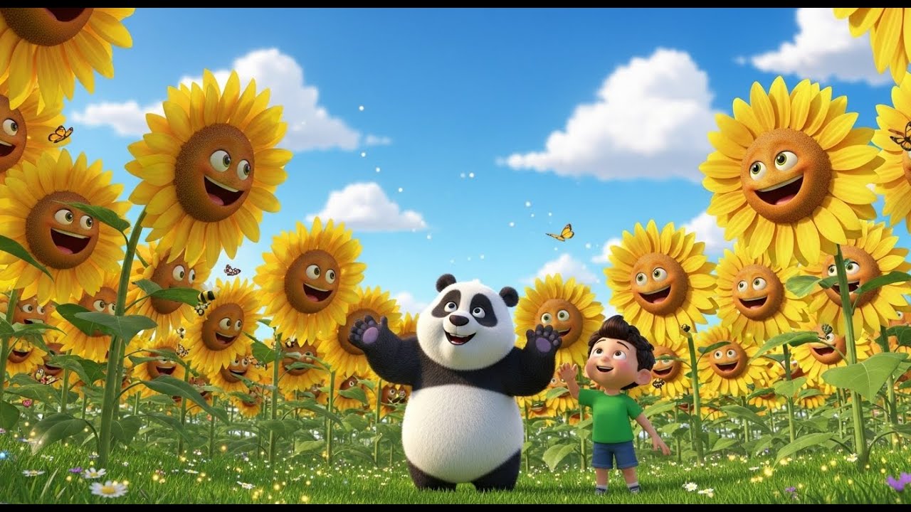 Sunflower Smiles | Popular Nursery Rhyme For Kids | Sing Along With ...