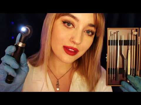 ASMR EAR CLEANING Role Play - Wax Removal, Picking, Otoscope, Etc ...
