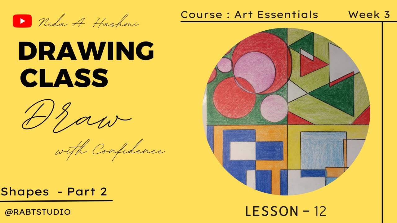 How to Make Overlapping Design by using Geometric Shapes - YouTube