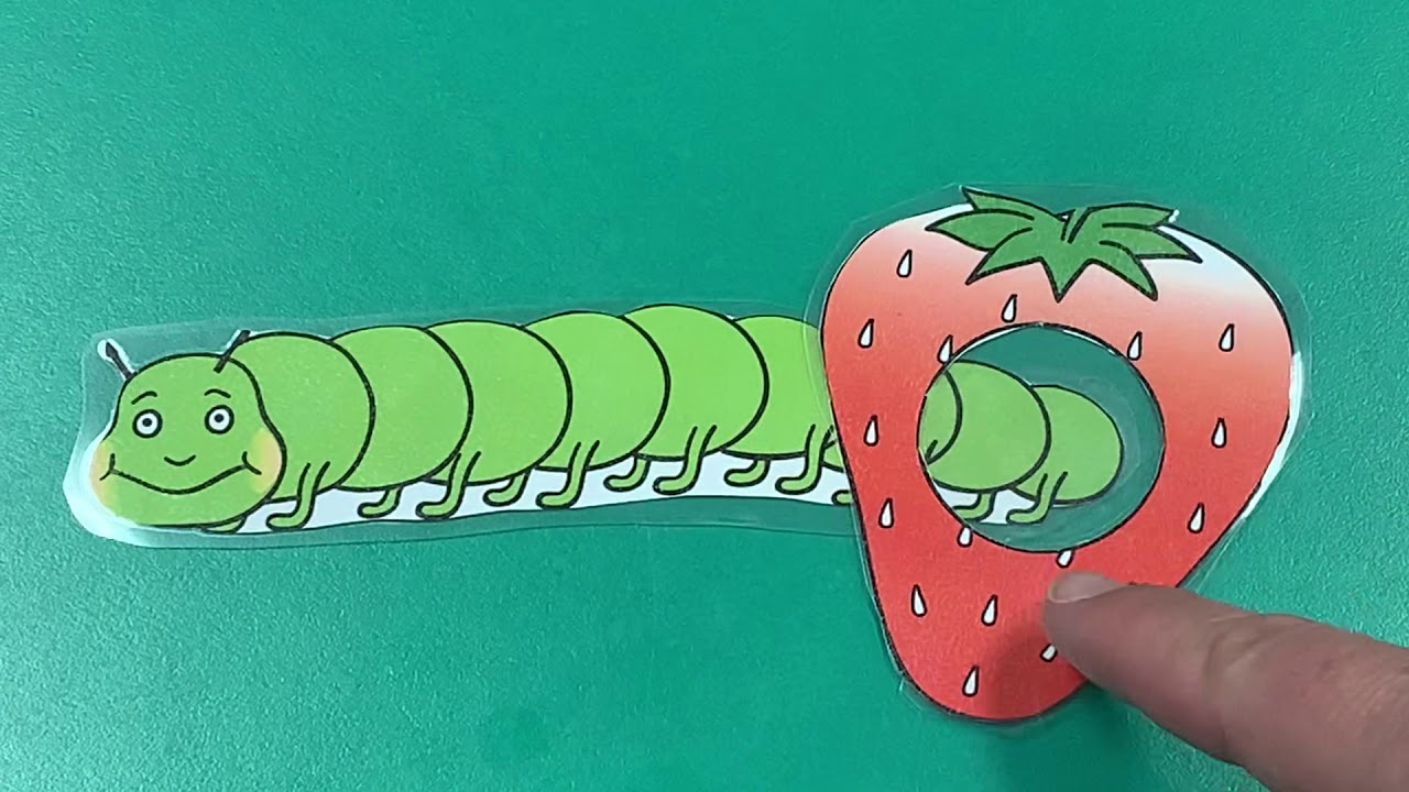 The Very Hungry Caterpillar with story props - YouTube