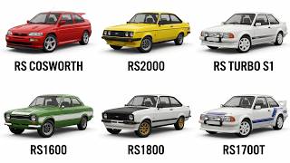 Every Ford Escort RS Model Explained in 7 Minutes