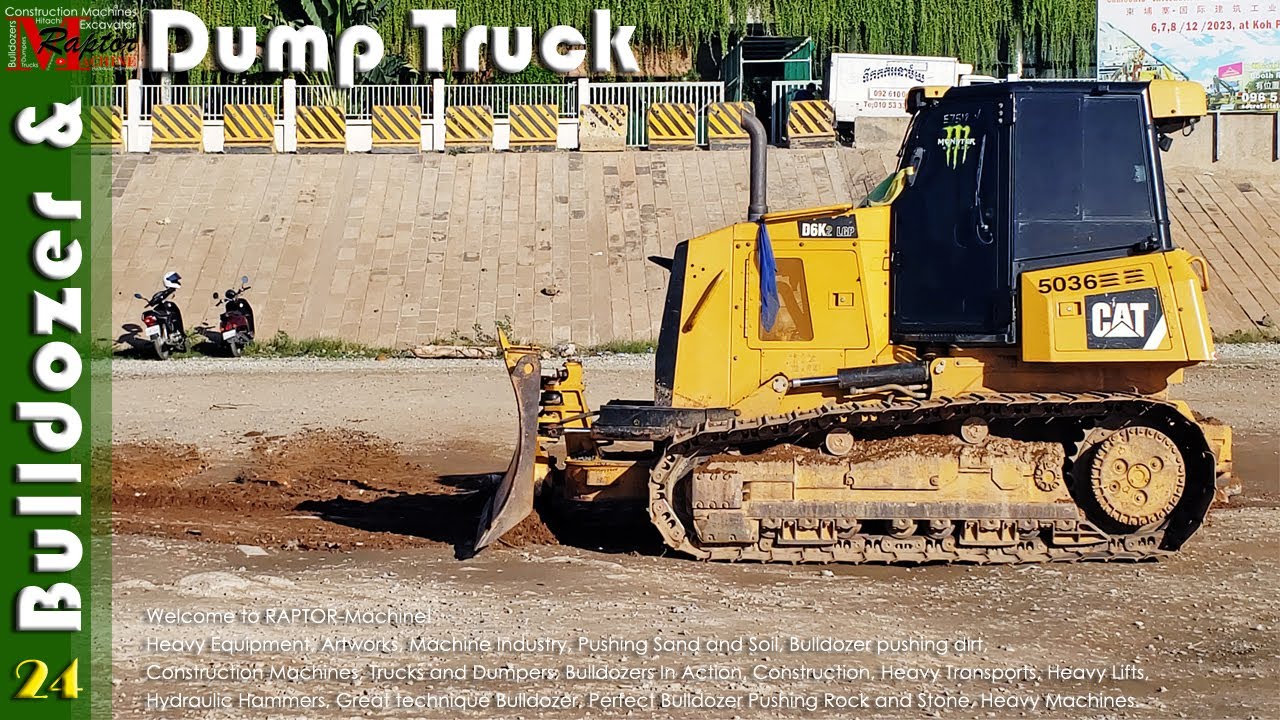 [24] Caterpillar Bulldozer in Action | Dozer 5036 CAT-D6K2-LGP - YouTube