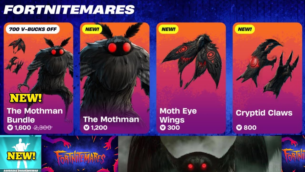 Fortnite Item Shop NEW The Mothman Skin! (October 27th, 2025) - YouTube