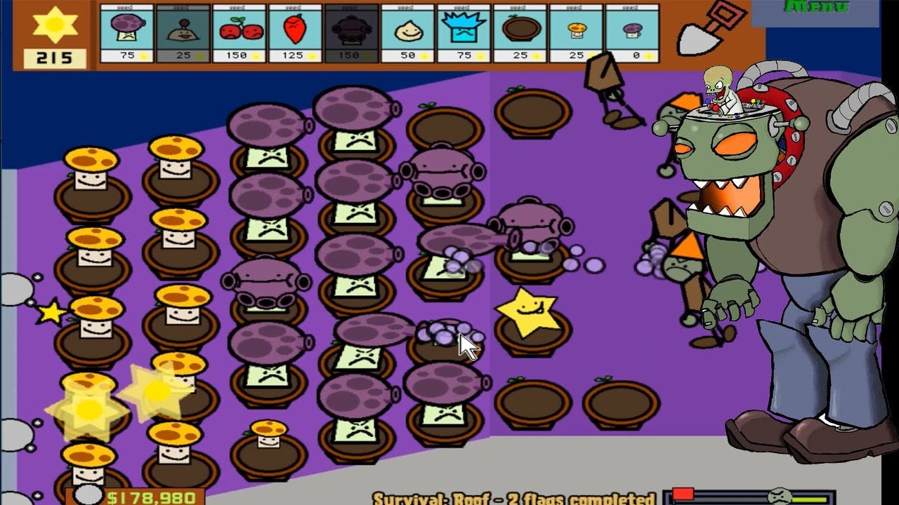 Paint Contra Zombies PVZ Paint Pack Team Shroom Vs Zombie - YouTube
