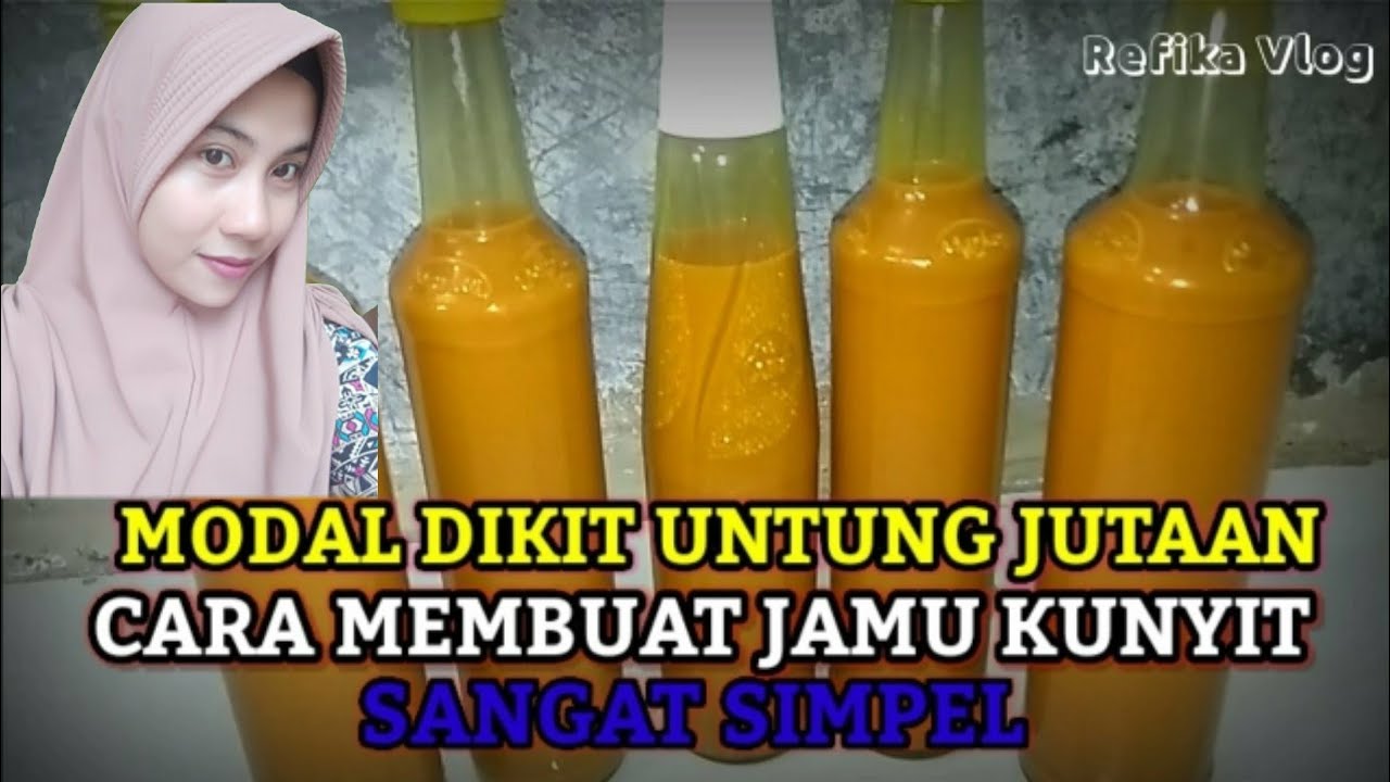 Cara Membuat Jamu Kunyit dengan Simpel||Ide Jual Jamu Modal Dikit ...