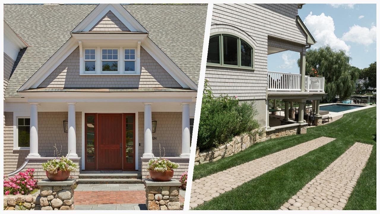 75 Transitional Shingle Exterior Home Design Ideas You'll Love ⭐️ - YouTube