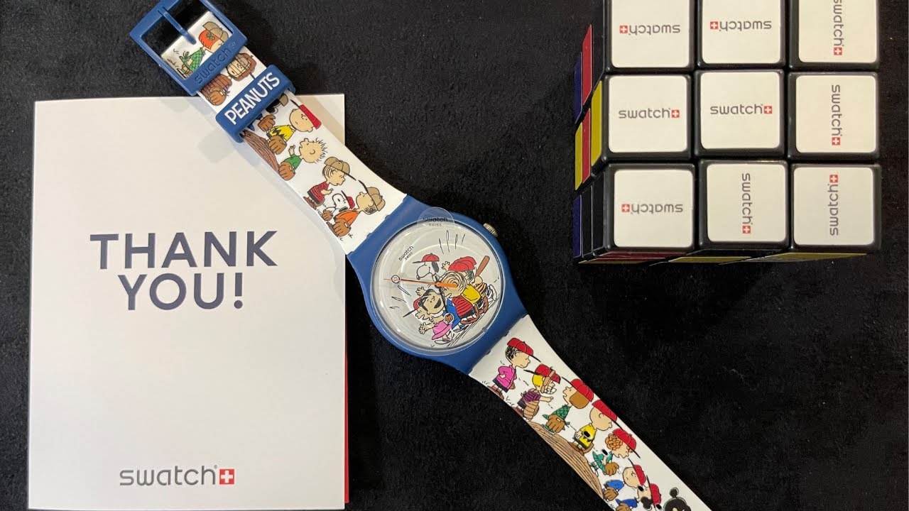 Swatch x Peanuts - First Base. Unboxing - YouTube