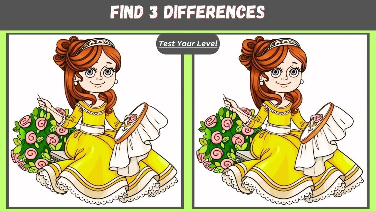 Find 3 Differences | Illustration Version #14 - YouTube
