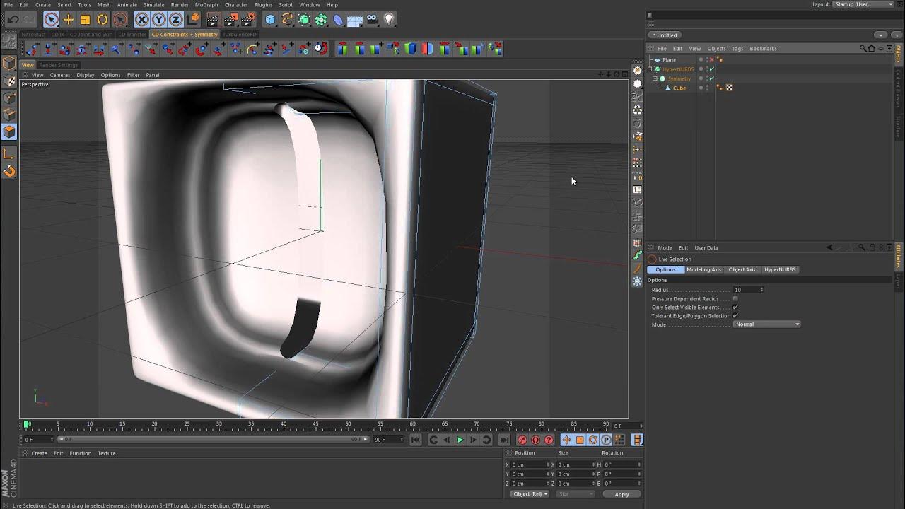Cinema 4D Tutorial - Symmetry object and Scripting - YouTube
