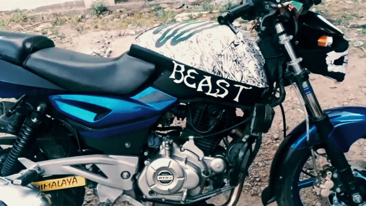 modification pulsar 220 / customized pulsar 220 front look /blue colour ...