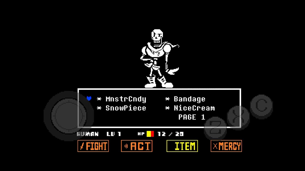 Undertale - Pacifist Papyrus fight - YouTube