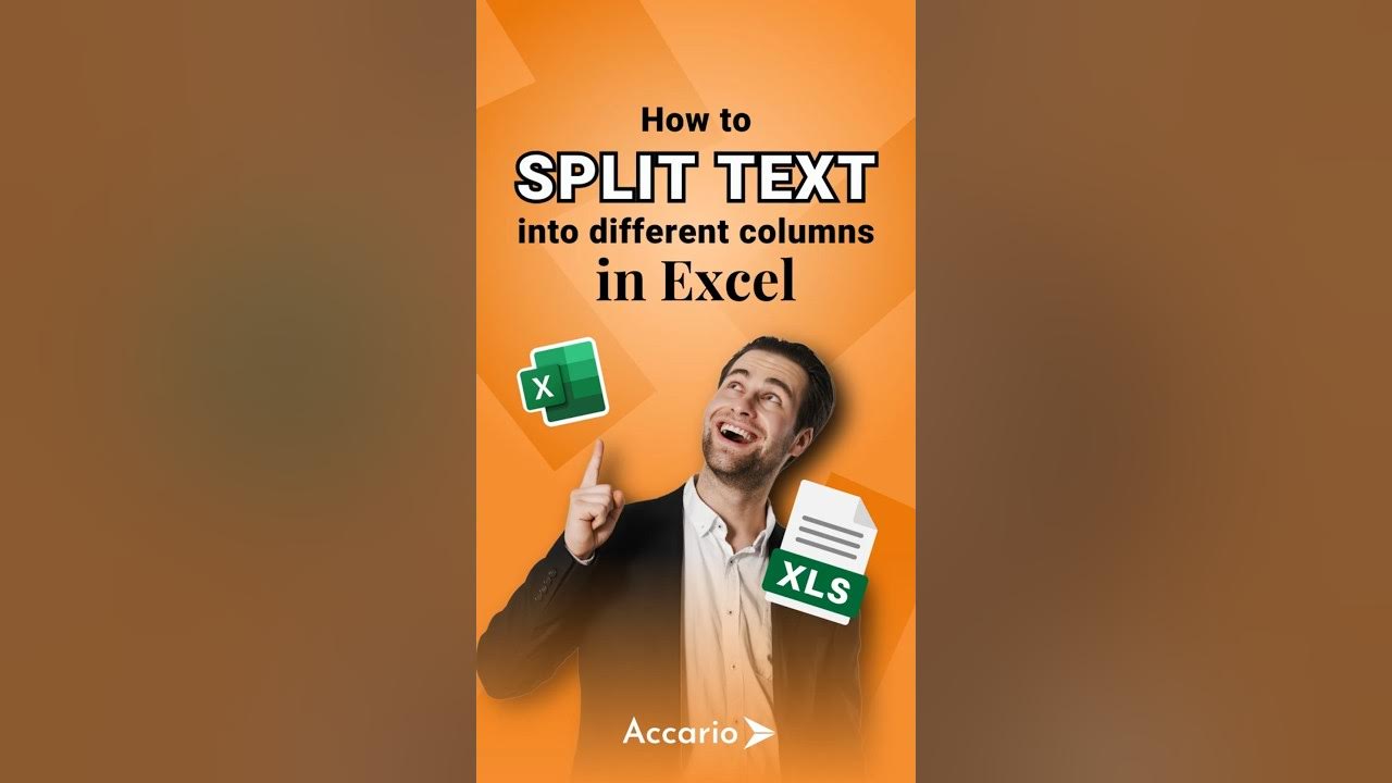 How to split text into different columns in Excel - YouTube