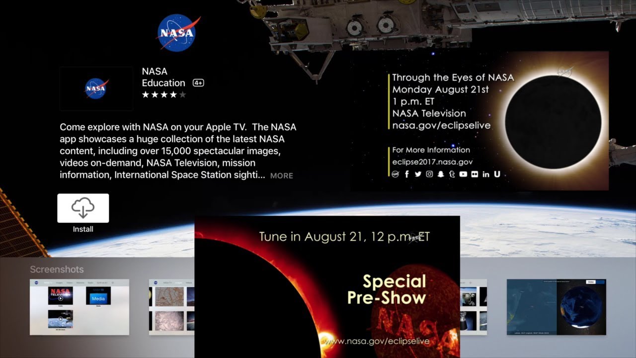Best Way to Watch #Eclipse2017 on Apple TV - YouTube