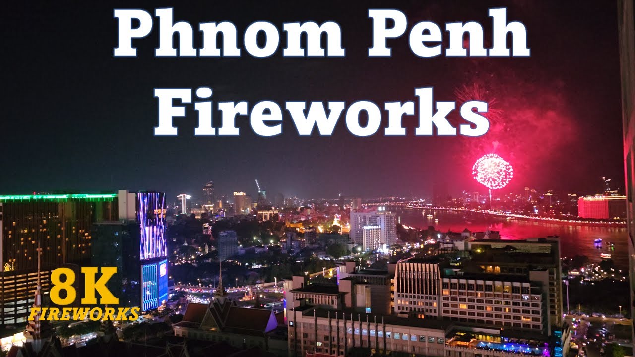 Fireworks 8K in Phnom Penh on November 19, 2023 for 70 years of ...