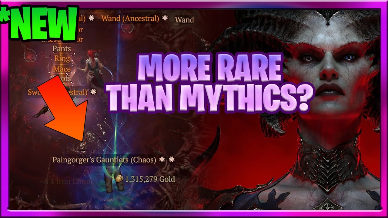 Diablo 4 Season 10 Chaos Uniques Too Rare? More Rare than Mythics? New ...