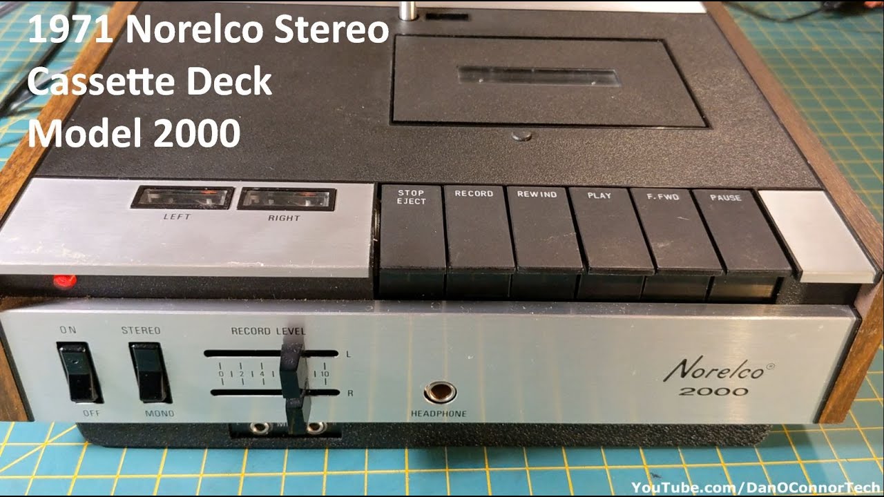 Norelco 2000 Cassette Deck (1971) - YouTube